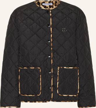 Dolce & Gabbana Steppjacke schwarz