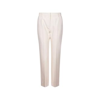Max Mara Femme, Pantalons, Blanc, Taille: 36 FR Wkdrana Pantalons