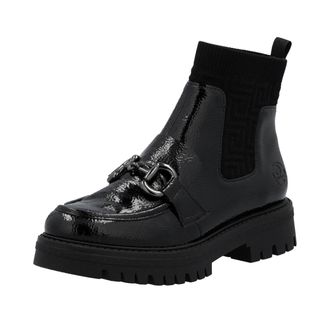Rieker Damen 47573 Kurzstiefel Damenstiefel, Schwarz, 42 EU