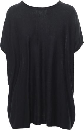 Alessia Santi Femme, Tops, Noir, Taille: 40 FR Over Cape T-Shirt
