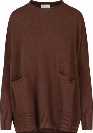 Maryya Pull Col Rond - Marron