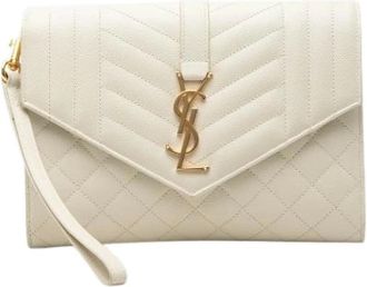 Saint Laurent Pre-owned Sac bandouli&egrave;re matelass&eacute; en cuir - Femme - Pre-owned - Blanc - Taille: ONE Size
