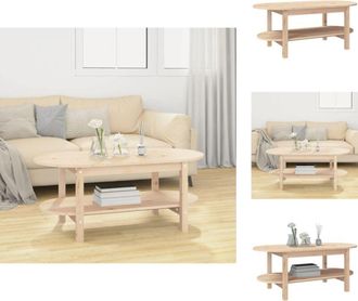 vidaXL Couchtisch 110x55x45 cm Massivholz Kiefer - Holz Couchtisch - Kiefernholz Couchtisch - Esszimmer Möbel - Wohnzimmer Dekoration - Sofa Tisch