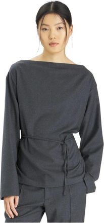 Barena Chemisier &agrave; manches longues - Femme - Blouses et Chemises - Gris - Taille: 36 FR