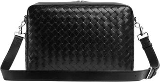 Bottega Veneta Sac bandouli&egrave;re Intrecciato - Femme - Sacs - Noir - Taille: ONE Size
