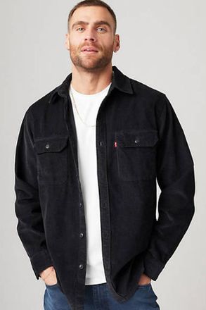 Levi's Jackson Worker Cord-Überhemd - Herren - Schwarz / Schwarz