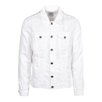 Eleventy Homme, Vestes, Blanc, Taille: 2XL Veste en jean