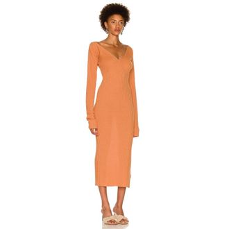 Remain Midi Robes - Femme - Robes - Rouge - Taille: 34 FR