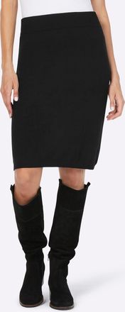 Heine Schlupfrock HEINE, Damen, Gr. 40, schwarz, 50% Viskose, 28% Polyester, 22% Polyamid, unifarben, kurz, R&ouml;cke, Topseller