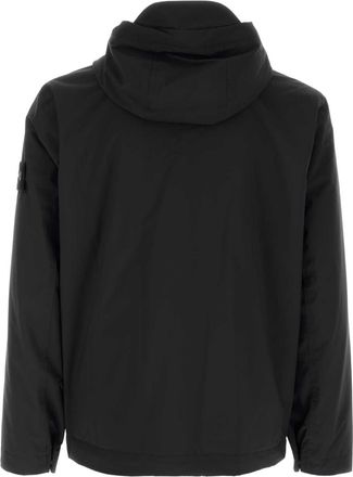 Stone Island Hooded Down Jacket - Black
