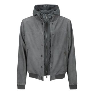Moorer Homme, Vestes, Gris, Taille: L Darren JK Bomber Jacket