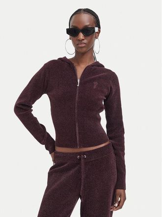 Juicy Couture Sweatshirt JCWEB005 Dunkelrot Regular Fit