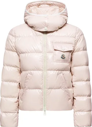 Moncler Moncler Doudoune Courte &Agrave; Capuche Andro, Femme, Rose, Taille: 1