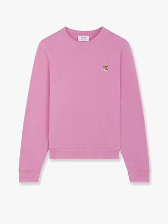 Maison Kitsun&eacute; Cotton sweatshirt with iconic embroidered logo on the front - MAISON KITSUNE - gender_Woman