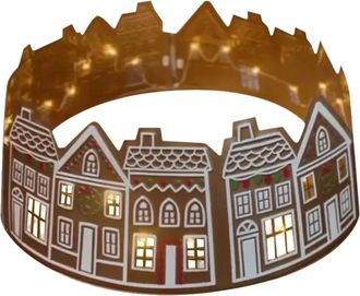 Generico Tree Ring - Baumskirten | Baumketten, Matte f&uuml;r den Innen- und Au&szlig;enbereich, Weihnachtsb&auml;ume, Schneeflocken-Rocksockel, Halskette f&uuml;r Fireplace Entryw