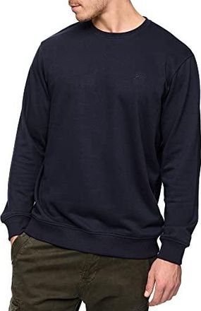 Indicode Hommes Holt Sweatshirt | Sweat avec Poignets côtelés Navy L