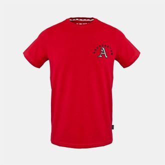 Aquascutum Lilly And Sid&acute;s Character T-Shirt f&uuml;r Herren, Baumwolle (Rot)