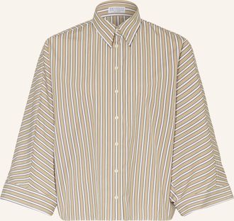 Brunello Cucinelli Brunello Cucinelli Oversized-Hemdbluse Mit 3/4-Arm beige