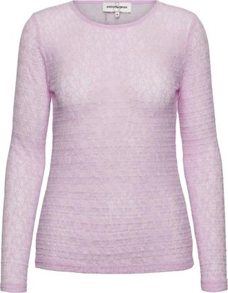 &Co Woman Tris Spitzenoberteil - - Tops - Damen - Rosa - 2XL