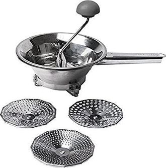 Excelsa Passiergerät aus Edelstahl, silberfarben