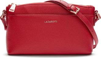Lazarotti Bologna Leder Umh&auml;ngetasche Damen | verstellbarer Schultergurt | mittelgro&szlig;e Crossbody Bag | Schultertasche 24 cm