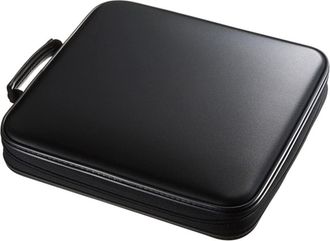 SOLUSTRE Cd-aufbewahrungshülle Mit Reißverschluss Disc-behälter Aus Kunststoff Tragbarer Organizer Für DVDs CDs Discs Platzsparendes Design Zum Schutz Vor Krat