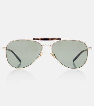 Saint Laurent Lunettes de soleil aviateur SL Logo