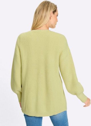 Heine Strickjacke Strickjacke Langarm Rippoptik