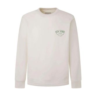 Pepe Jeans London Weicher Baumwoll-Sweatshirt mit Logodruck - - Knitwear - Herren - Wei&szlig; - 2XL