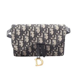 Dior Pre-owned Saddle Oblique Jacquard waist bag - - Pre-owned - Damen - Beige - ONE SIZE