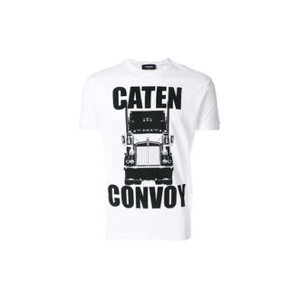 Dsquared2 Wei&szlig;es T-Shirt mit Druck - - Tops - Herren - Wei&szlig; - S
