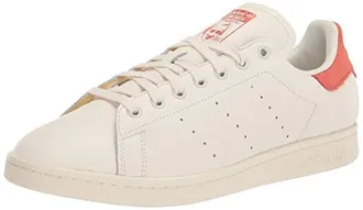 adidas Originals Homme Stan Smith Basket, Blanc cass&eacute;, Rouge pr&eacute;d&eacute;coup&eacute;, 42 EU