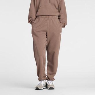 New Balance Damen Sport Essentials French Terry Jogger in Braun, Baumwolle, Gr&ouml;&szlig;e 2XL