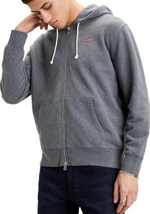 Levi's New Zip Up Sweatshirt Homme, Charcoal Heather Xx, XXL
