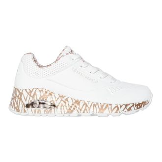 Skechers Loving Love Wei&szlig; Ros&eacute;gold Sneaker - - Shoes - Damen - Wei&szlig; - 36 EU