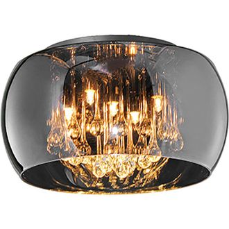Trio Plafonnier 5xg9 max 42w 40 cm verre chrome ip20 vapore 50216425 50216425 50216425 50216425