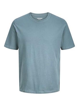 Jack & Jones Jack & Jones Jjeorganic T-Shirt Basique pour Homme Uni Col Rond Noos, temp&ecirc;te, L