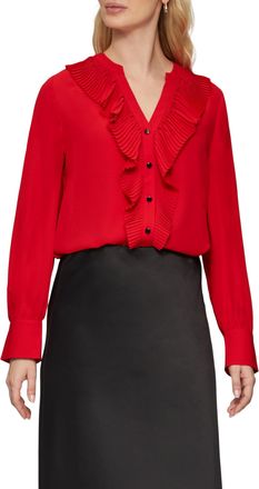 s.Oliver Bluse mit plissierten Volants