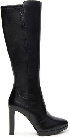 Nero Giardini I410986D Damenstiefel Aus Glattleder Und Technischem Material - Schwarz 40 EU