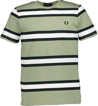 Fred Perry Herren T-Shirt grün gestreift