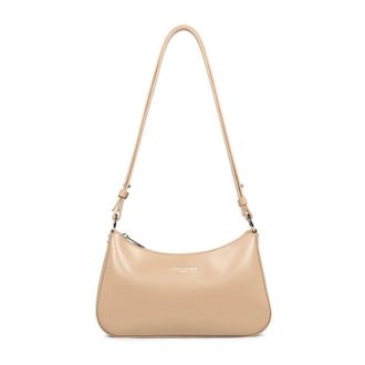 Lancaster Stilvolle Umh&auml;ngetasche mit Rei&szlig;verschluss Beige - - Bags - Damen - Beige - ONE SIZE