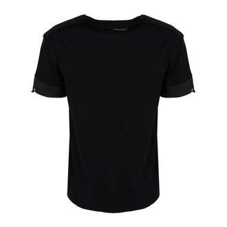Les Hommes Homme, Tops, Noir, Taille: L T-shirt Élégant Col Rond