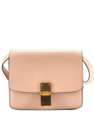 Celine Classic Box Bag Grainy Leather Small crossbody bag - Tons neutres