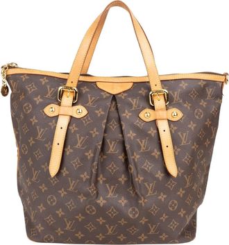 Louis Vuitton Crossbody Bags - Louis Vuitton Canvas Monogram Palermo GM Handbag - Gr. unisize - in Braun - f&uuml;r Damen