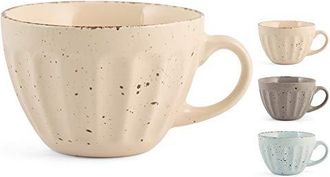 hOme Home Country Chic, 9 Jumbo-Schüsseln, Stoneware, verschiedene Farben, 450 cc