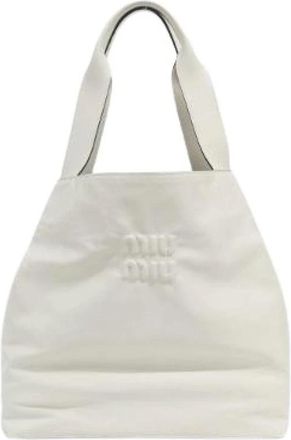 Miu Miu Pre-owned Softy Shoulder Bag - Femme - Pre-owned - Blanc - Taille: ONE Size