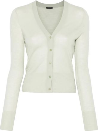 Joseph cardigan en maille fine - Vert