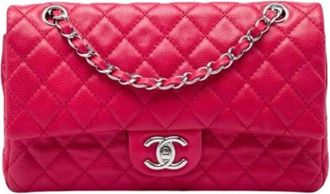 Chanel Sac port&eacute; &eacute;paule Pre-owned Double Flap - Femme - Pre-owned - Rose - Taille: ONE Size