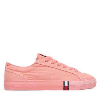 Tommy Jeans Sneakers aus Stoff Tommy Jeans Archive Vulc Y2K Washed Canvas EN0EN02957 Rosa