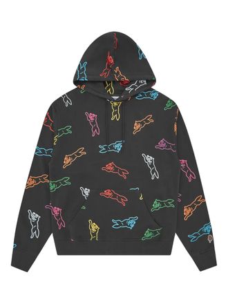 Icecream Running Dog Hoodie mit grafischem Print - Schwarz